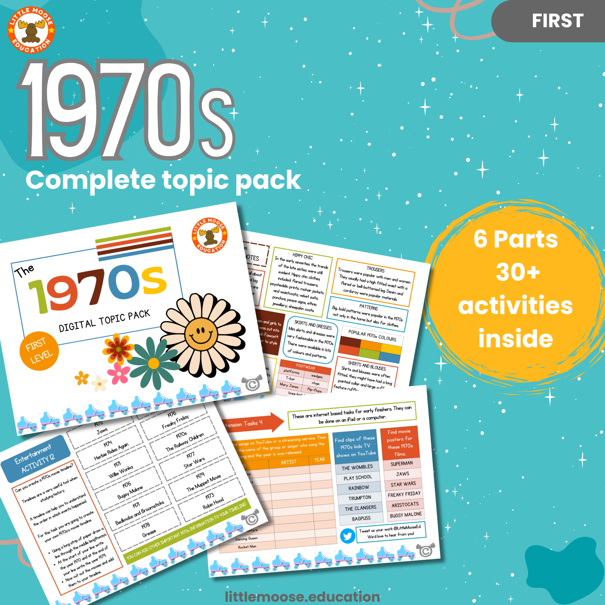 1970s - Digital Topic Pack | Little Moose Education