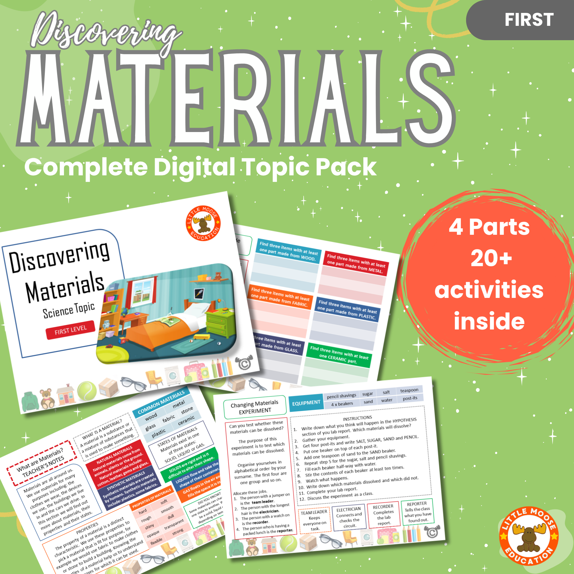 Discovering Materials - Digital Topic Pack | Little Moose Education