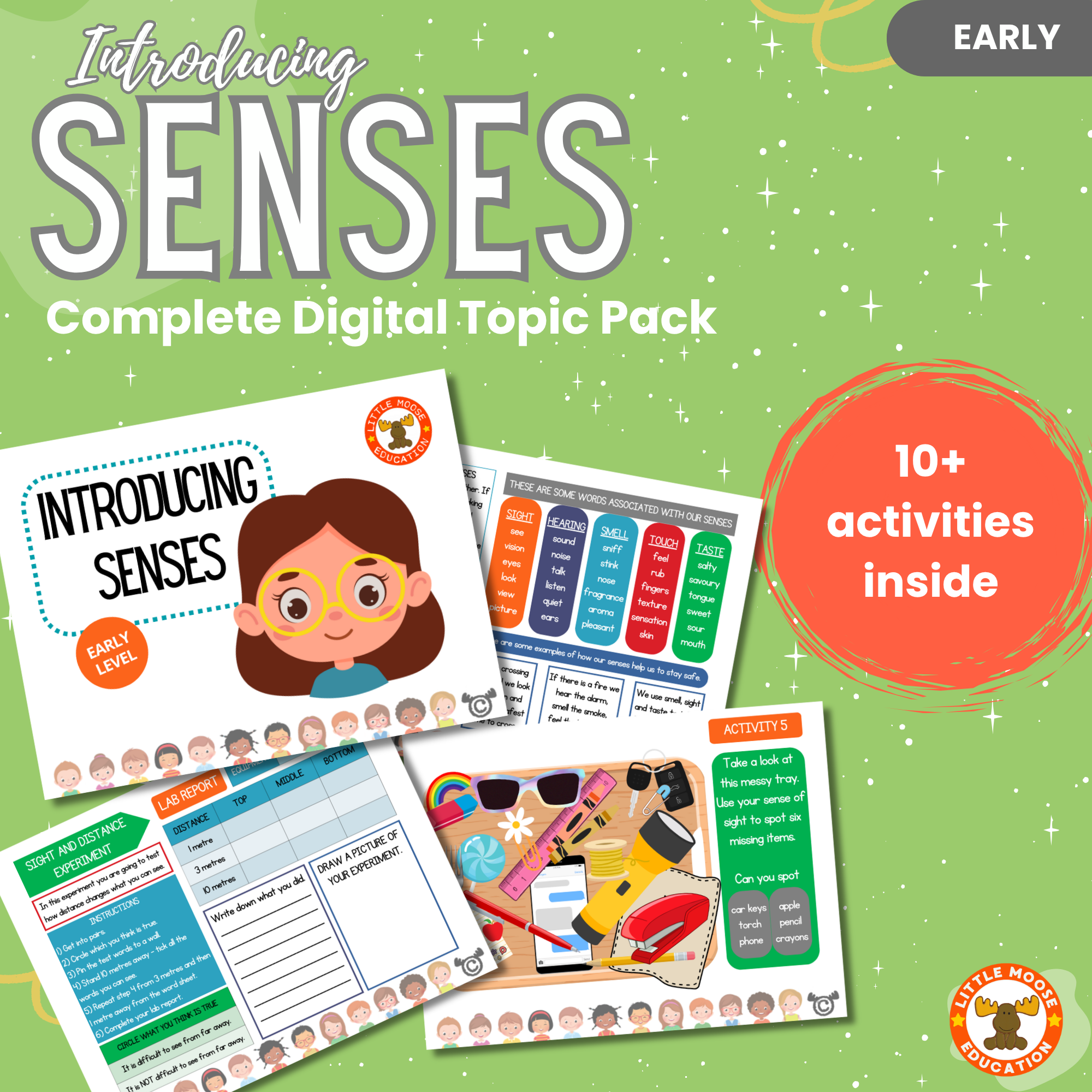 Introducing Senses - Digital Topic Pack | Little Moose Education