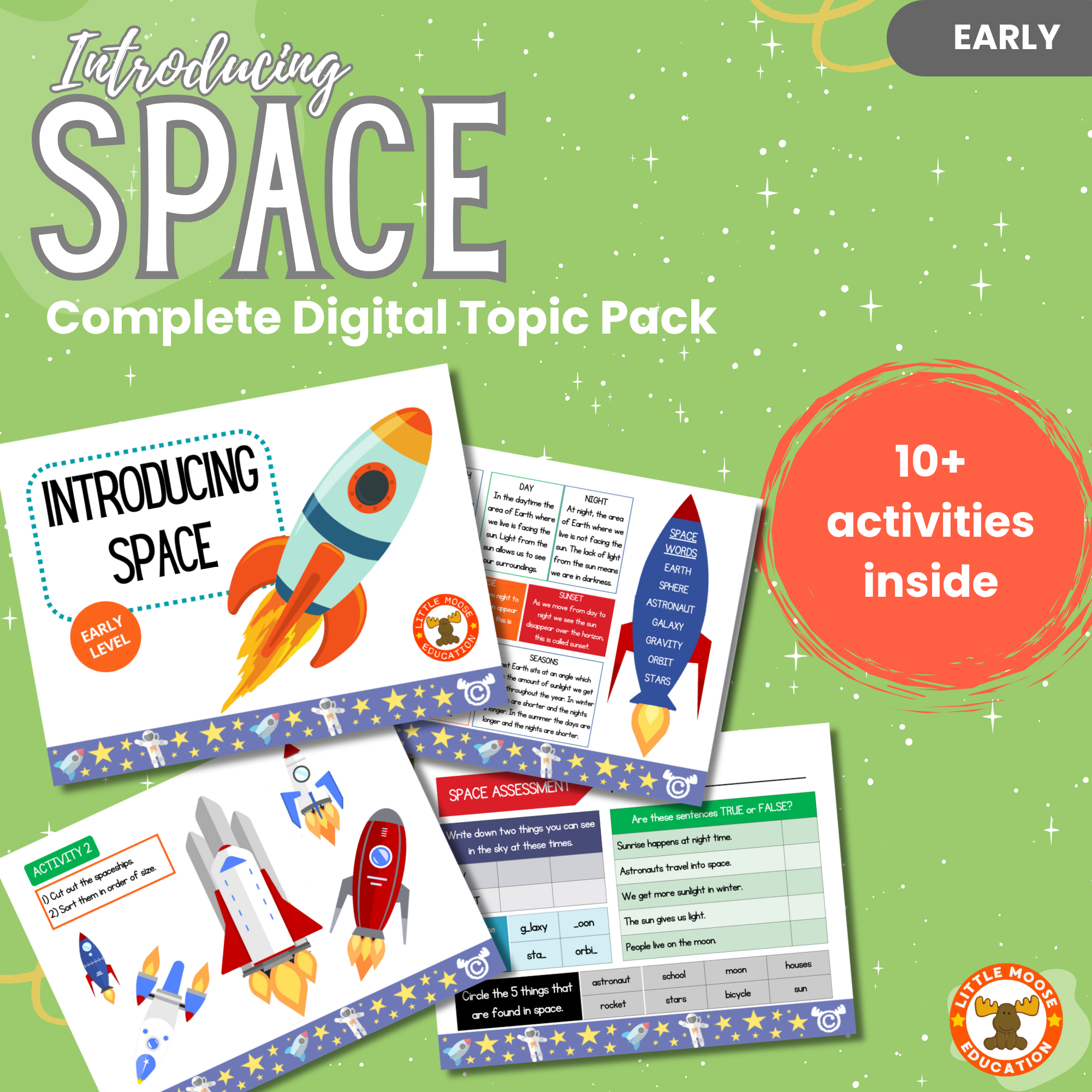 Introducing Space - Digital Topic Pack | Little Moose Education